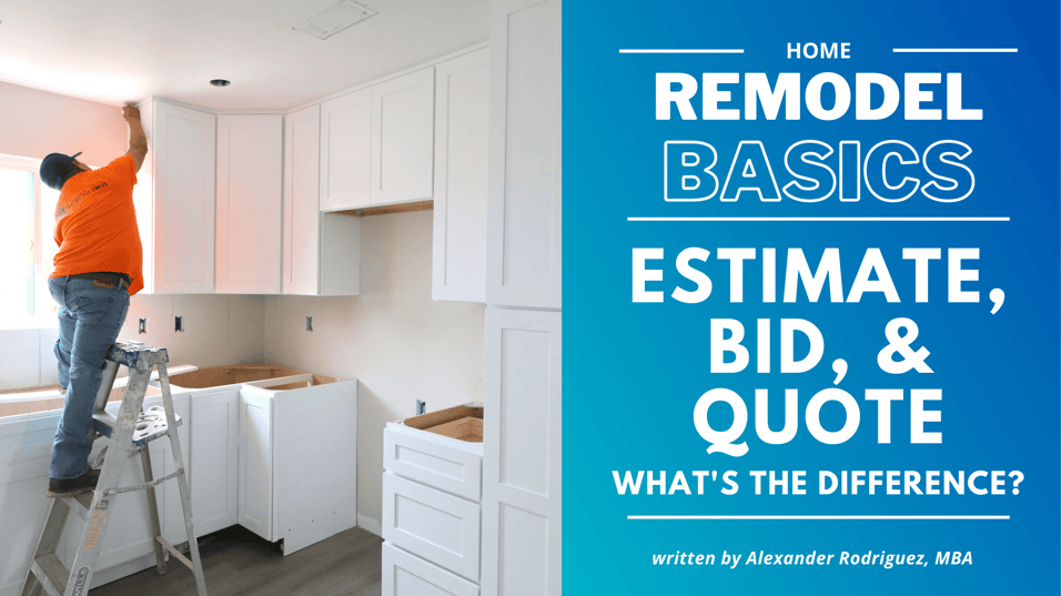 What’s the difference? Estimate, Quote, Bid, Proposal